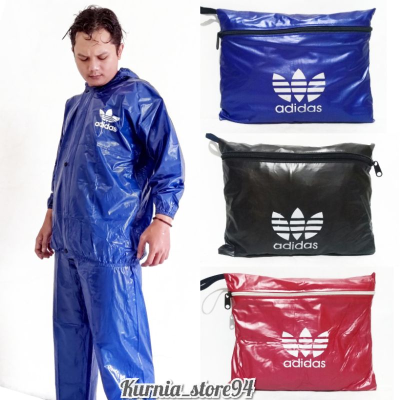Jual Jas Hujan ADIDAS Original Setelan Dewasa/Remaja Kuat/Elastis dan ...