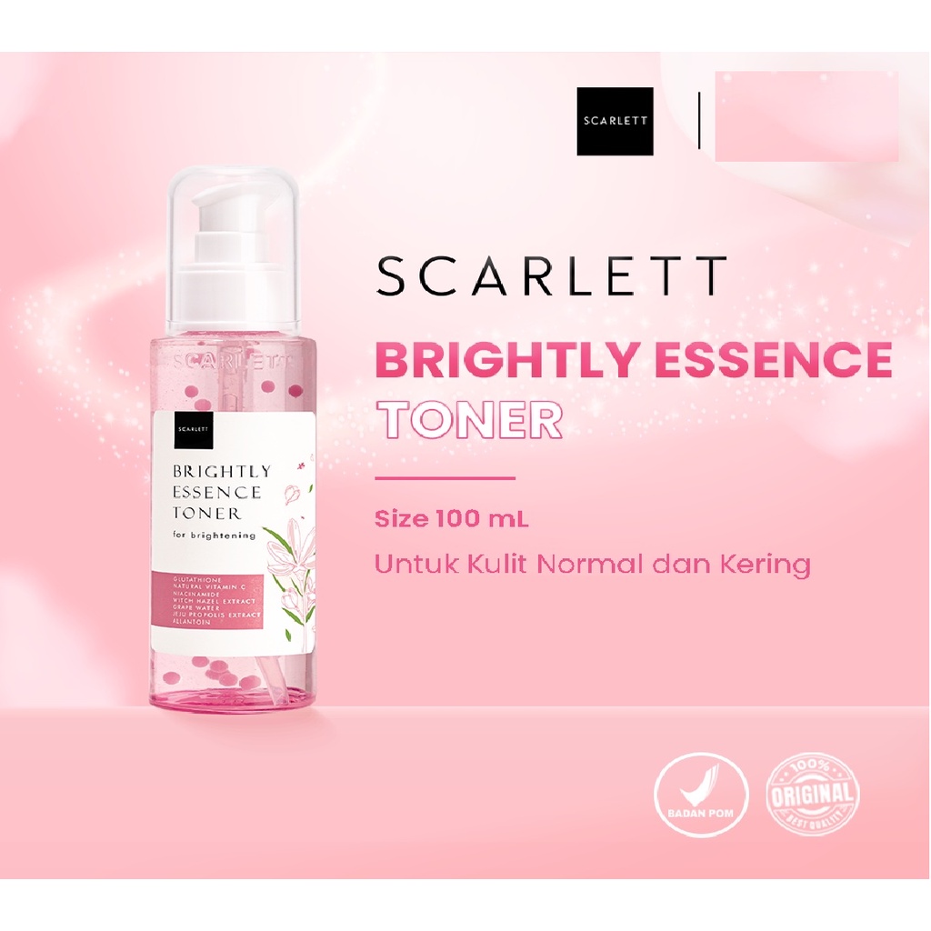 Jual Scarlett Whitening Brightly Essence Toner | SCARLET TONER BRIGHT ...