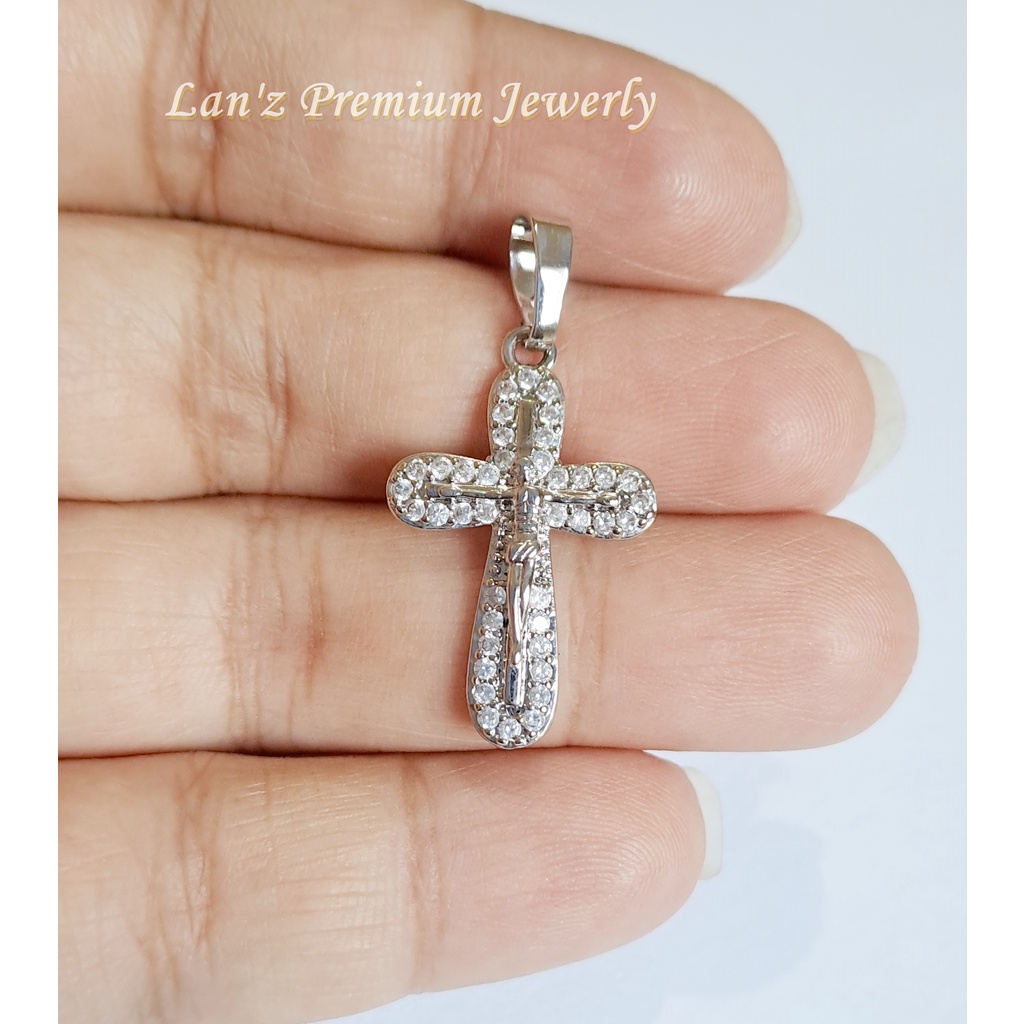 Jual Liontin Salib Perak Kristal Nikita Titanium 18 K (perak) | Shopee ...