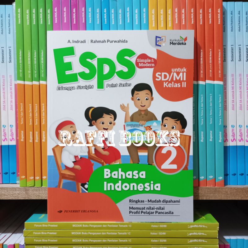 Jual Buku Esps Bahasa Indonesia Kelas 2 SD Kurikulum Merdeka Erlangga original | Shopee Indonesia