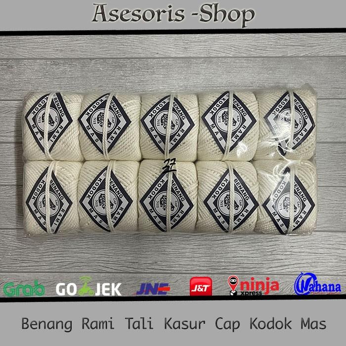 Jual Benang Rami Tali Kasur No.27 Cap Kodok Mas ( isi 10 gulung ...