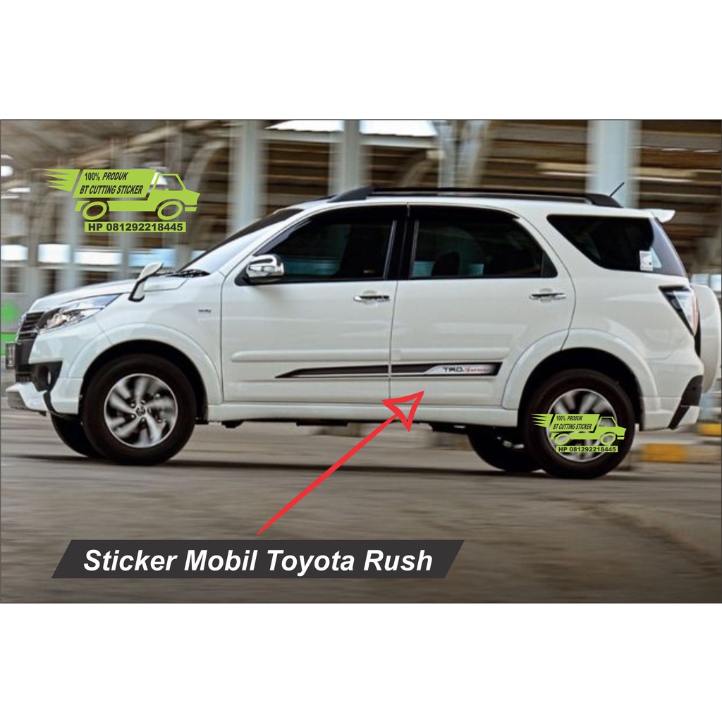 Jual sticker mobil toyota rush stiker mobil rush trd sportivo sticker ...