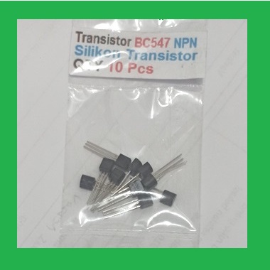 Jual QTY 10 Pcs Transistor BC547 NPN Silikon Transistor | Shopee Indonesia