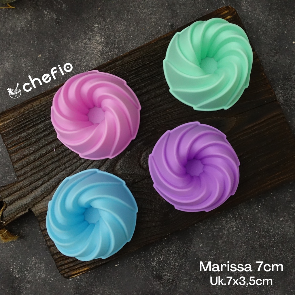 Jual Chefio Cetakan Silikon Muffin Kue Cupcake Puding Sekat Bento ...