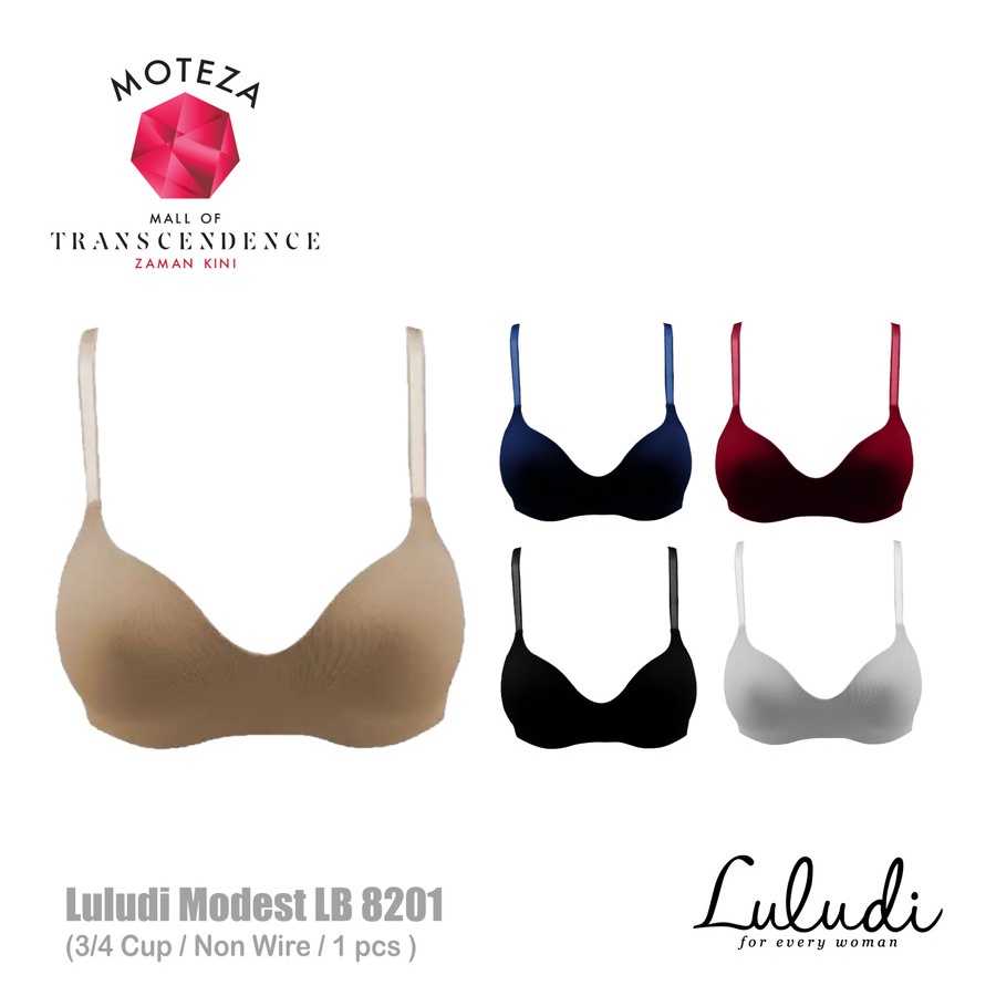 Jual Luludi Bra Modest - LBF 8201 - 3/4 cup - Non Wire ( Tanpa Kawat ...