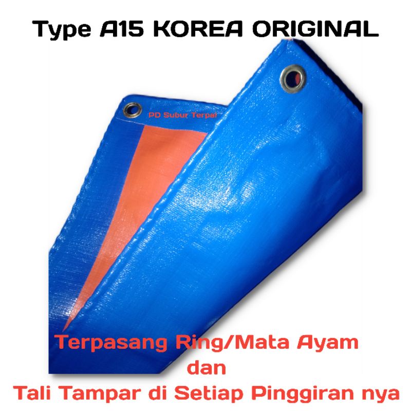 Jual Terpal Plastik Ketebalan A15 KOREA Ukuran 4x5 Meter | Shopee Indonesia