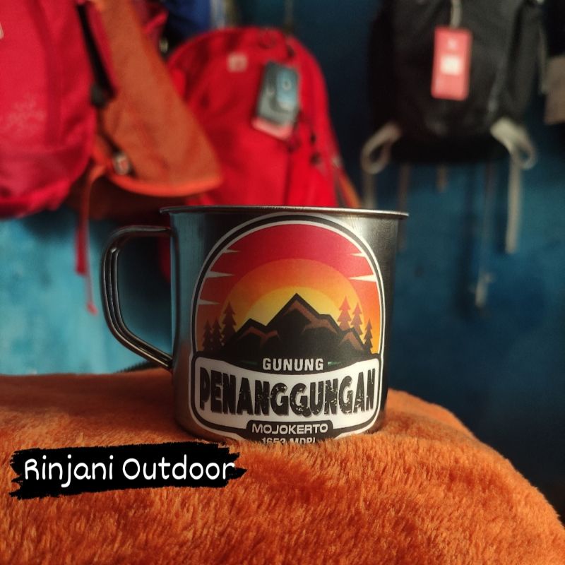 Jual Mug Cangkir Outdoor Diameter kurang Lebih 7cm Gelas Stainless ...