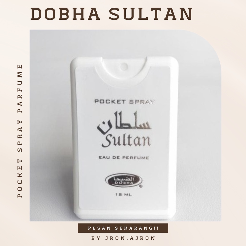 Jual Sultan Parfum Dobha Pocket Spray 18ml - Parfum Sholat Non Alkohol ...
