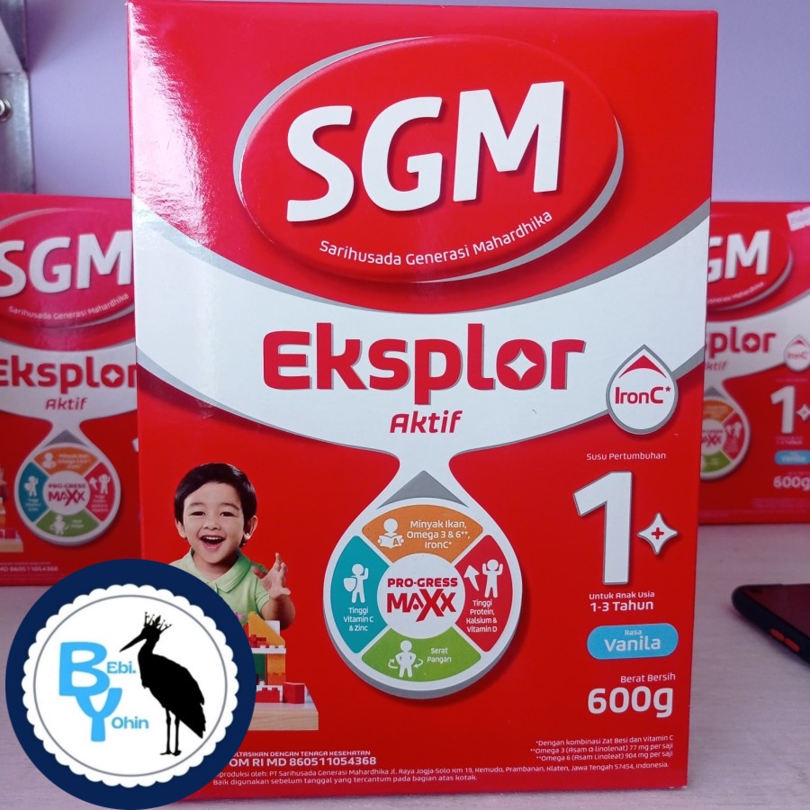 Jual SGM Eksplor Aktiv 1+, 1 - 3 Th Vanila 600 / 900 Gr, Susu Formula ...
