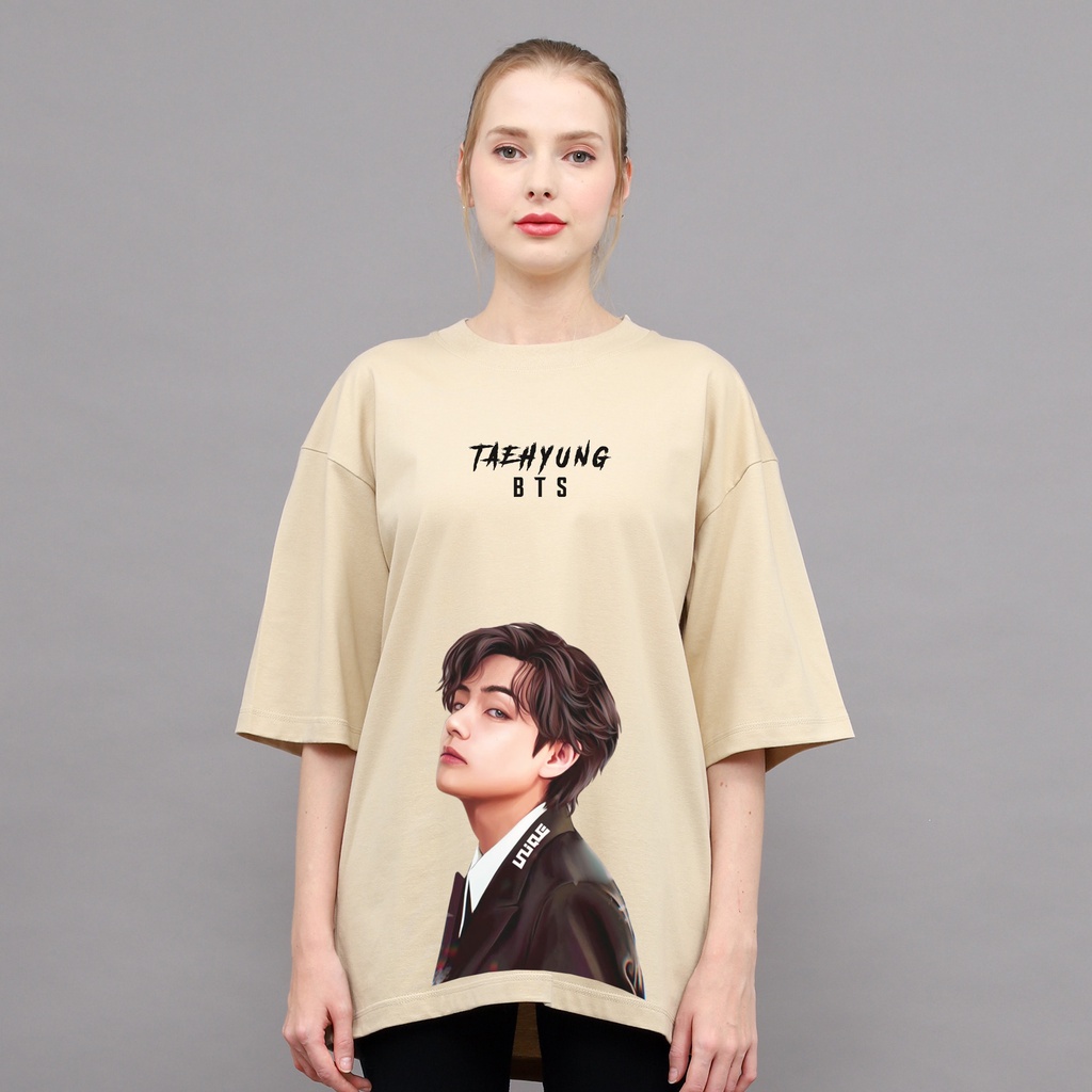 Jual UNIQUE - (Unique Series) Kaos Oversize BTS Taehyung II | Shopee ...
