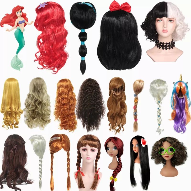 Jual WIG RAMBUT PALSU ANAK KARAKTER DISNEY WANITA FROZEN ELSA ANNA ...