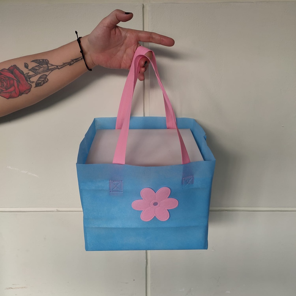 Jual Tas Box Nasi 22x22 20x20 Motif Bunga / Tas Kotak Nasi 22x22 20x20 / Tas Spunbond Box Kotak ...