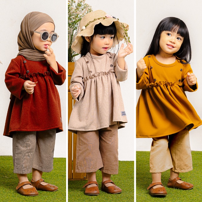 Jual Aira Baby Set Setelan Baju Bayi Perempuan Bahan Adem Nyaman Tebal ...