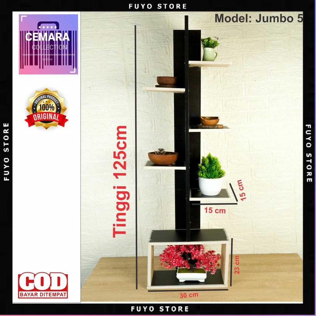 Jual CMRRJM5 - Rak Jumbo 5 / Rak Buku Susun Tinggi / RAK BUNGA HIAS ...