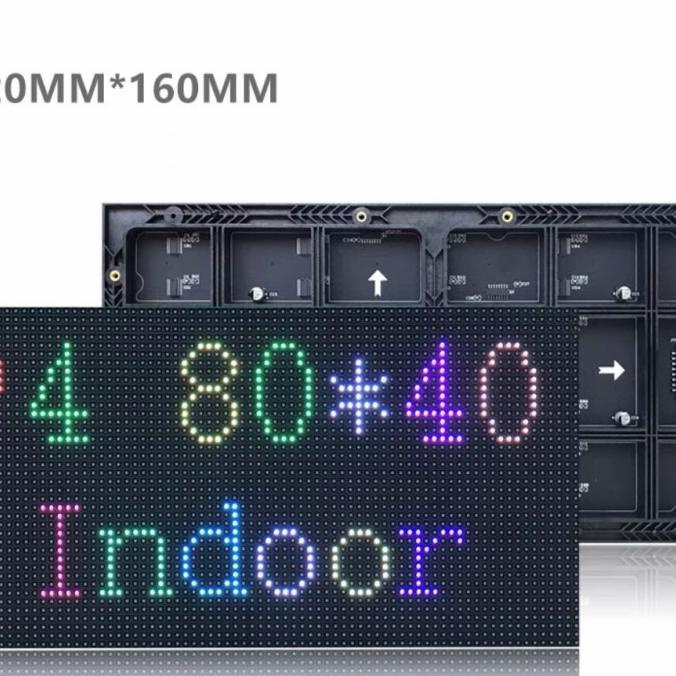 Jual Led videotron module p4 indoor rgb full color smd high quality led ...
