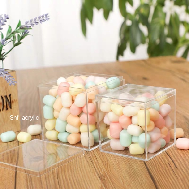 Jual Toples Kue Akrilik / Acrylic Cookies Box / Toples Akrilik / Toples ...