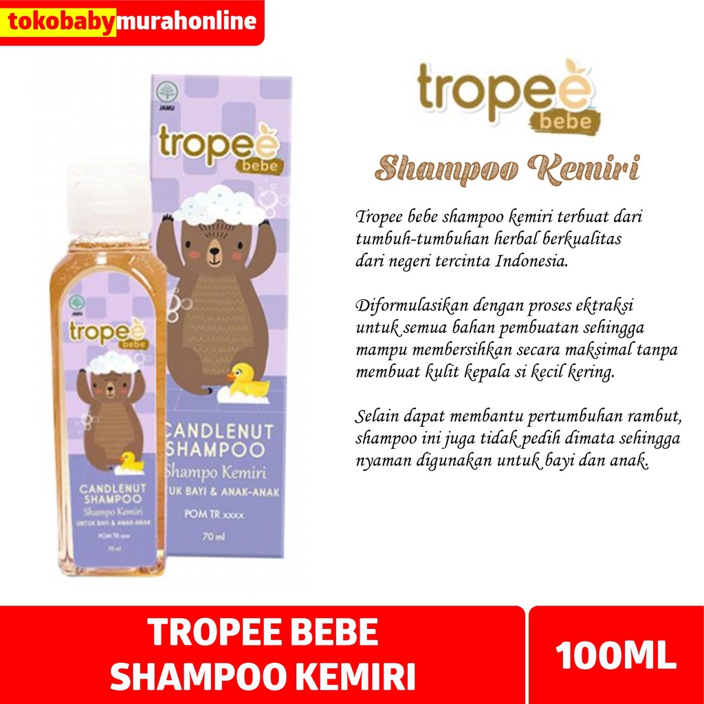 Jual TROPEE BEBE CANDLENUT SHAMPOO 100ML | Shopee Indonesia