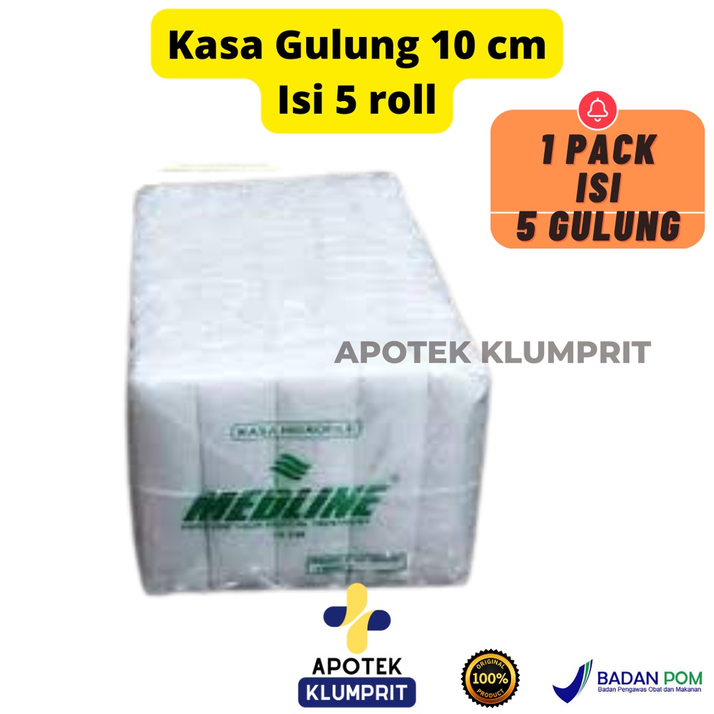 Jual Kasa Gulung 10 cm x 4 yard / 1 Pack / Isi 50 Gulung / Kasa / Luka ...