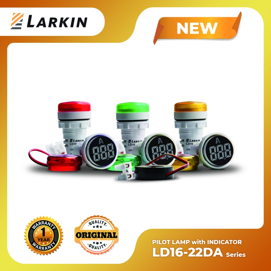 Jual LED Pilot Lamp With Ammeter Indicator Larkin LD16-22DA | Shopee Indonesia