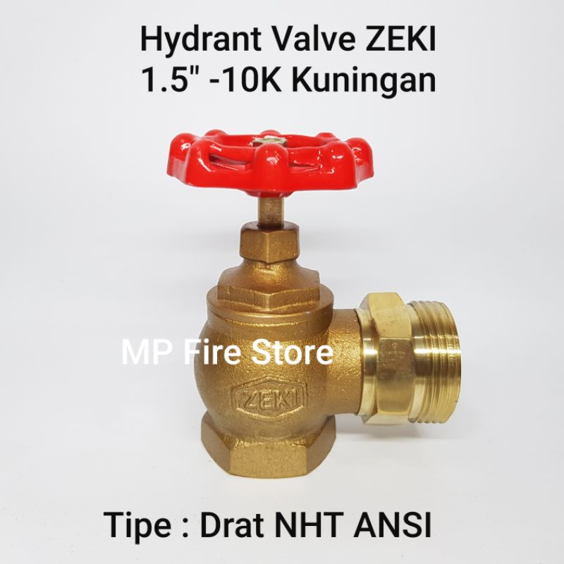 Jual FIRE HYDRANT VALVE ZEKI 1.5 in DRAT NHT ANSI 10K KRAN PEMADAM ...