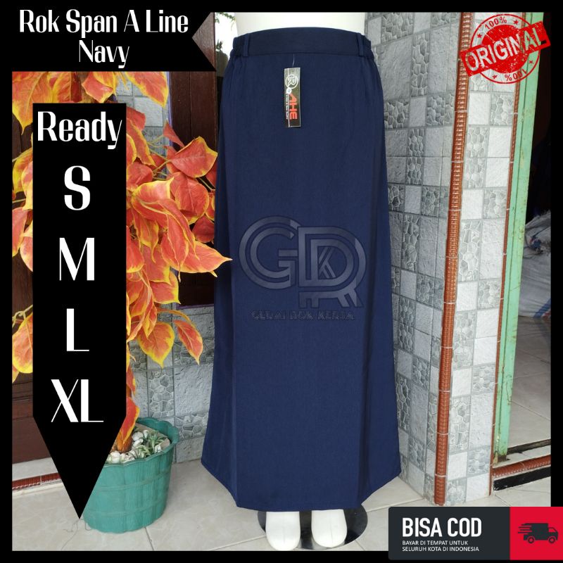 Jual Rok Dongker Smp Rok Dongker Pns Rok Dongker Kantor Rok Navy Polos ...