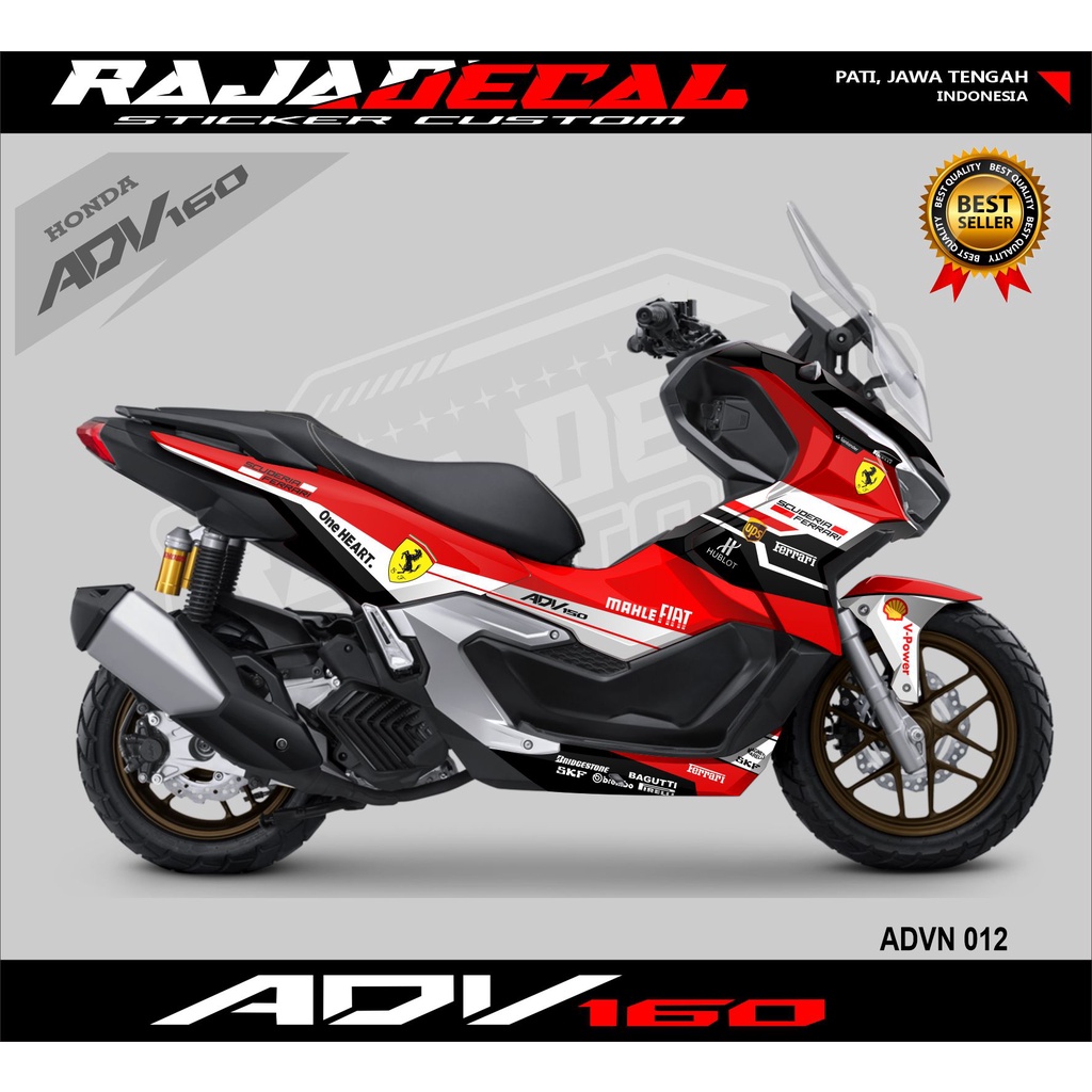 Jual Modifikasi Honda ADV 160 2022-Stiker Dekal ADV 160 Disain Motif ...