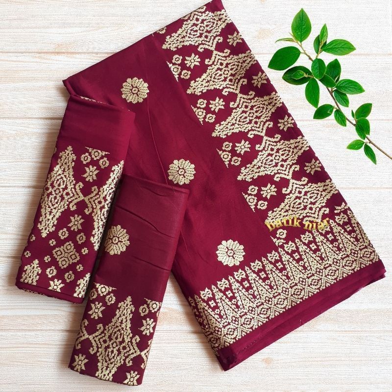 Jual KAIN PRADA MERAH Syantik | Shopee Indonesia