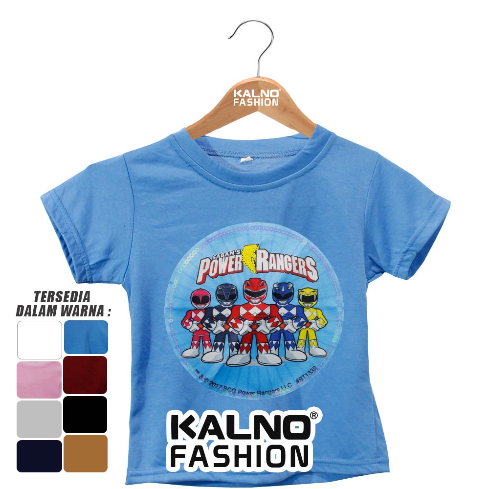 Jual Baju PR442 NON LED anak karakter power ranger 5 umur 1 - 7 tahun ...