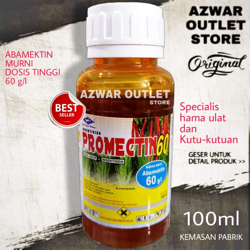 Jual Abamektin 60 g/l 100ml PROMECTIN 60EC ORIGINAL | racun hama kutu ...