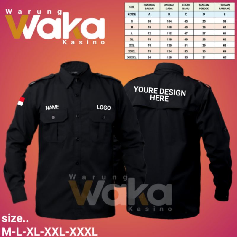 Jual BAJU KEMEJA CUSTOM BORDIR LOGO DAN TULISAN BISA SATUAN ATAU LUSINAN KEMEJA MAHASISWA KEMEJA ...
