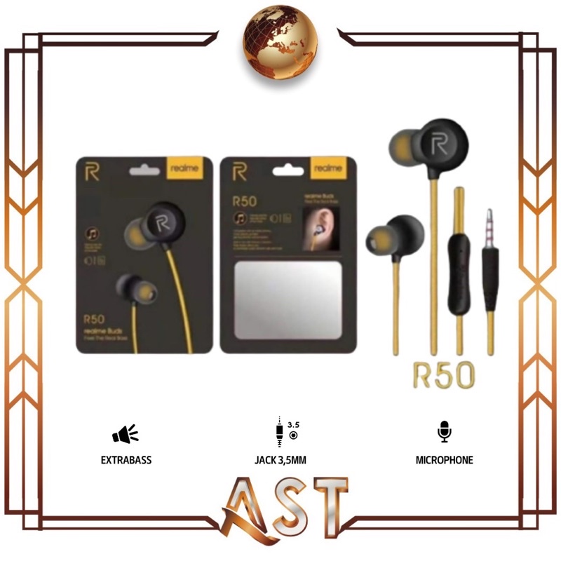 Jual Headset Realme R50 Hf C12 C15 C9 C3 C2 C20 Buds 2 Music Plastik ...