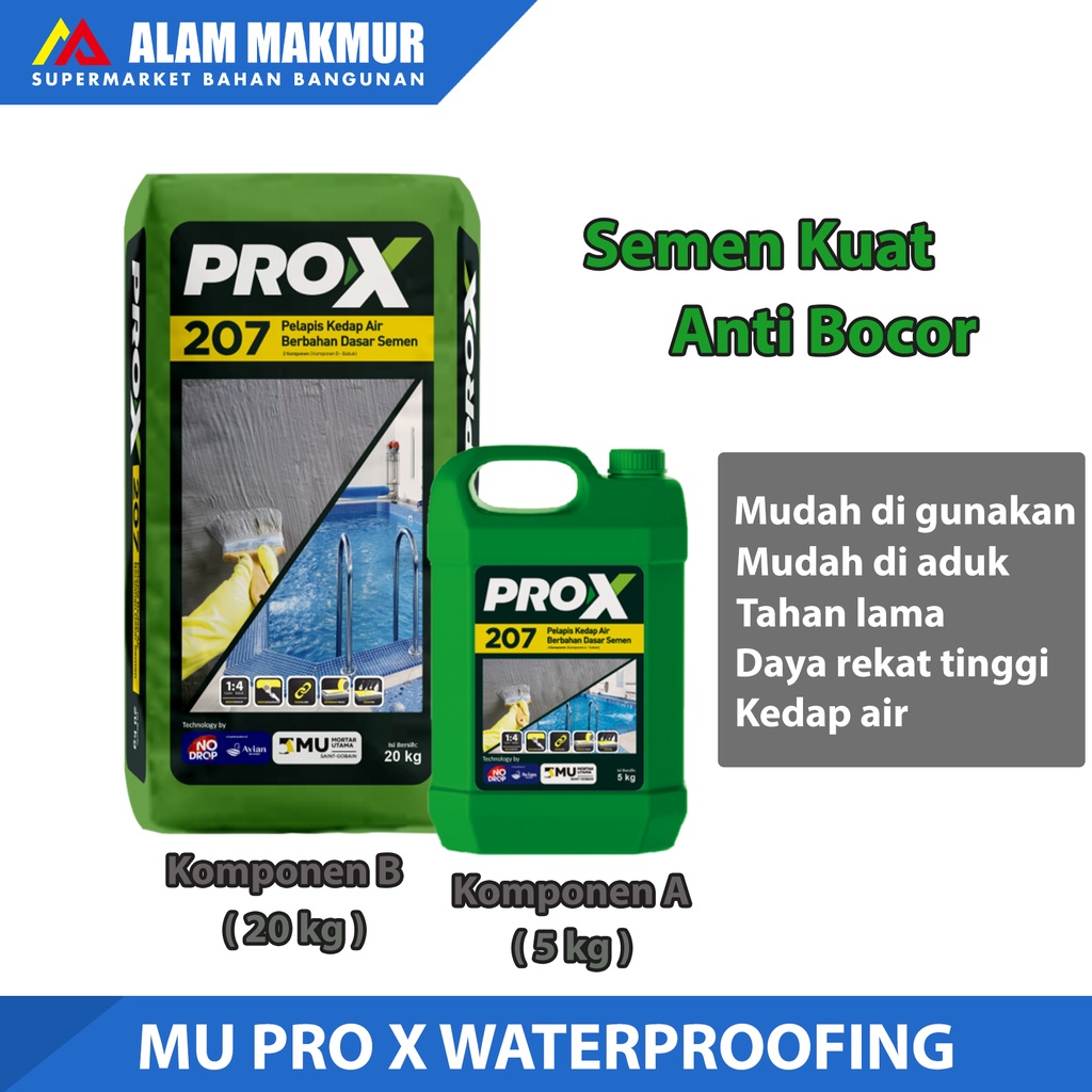 Jual Pro X 207 Pelapis Kedap Air Waterproofing 20kg Avian MU | Shopee ...