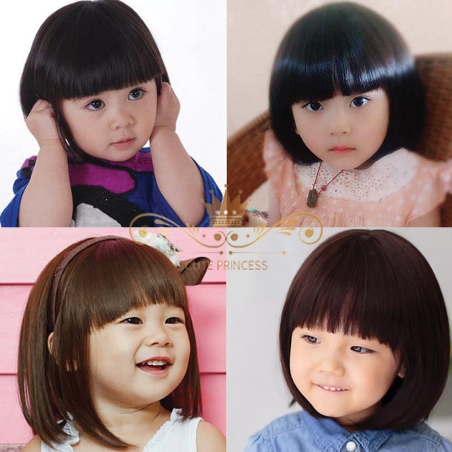 Jual Rambut Anak Perempuan Model Pendek Sebahu - Warna Hitam & Coklat ...