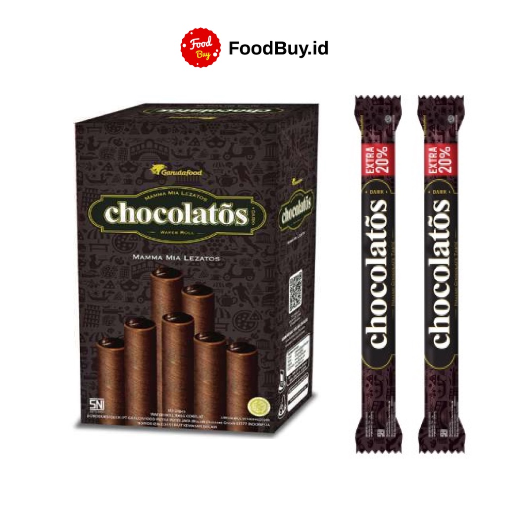 Jual Chocolatos Dark Chocolate Wafer Stick 16 gr | Shopee Indonesia