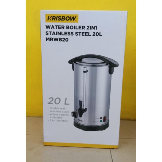 Jual KRISBOW Pemanas Air 20L/ Termos / WATER BOILER 2IN1 S/STEEL 20 ...