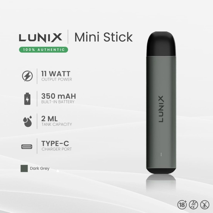 Jual LUNIX MINI STICK POD KIT DEVICE 350MAH 100% AUTHENTIC DEVICE LUNIX ...