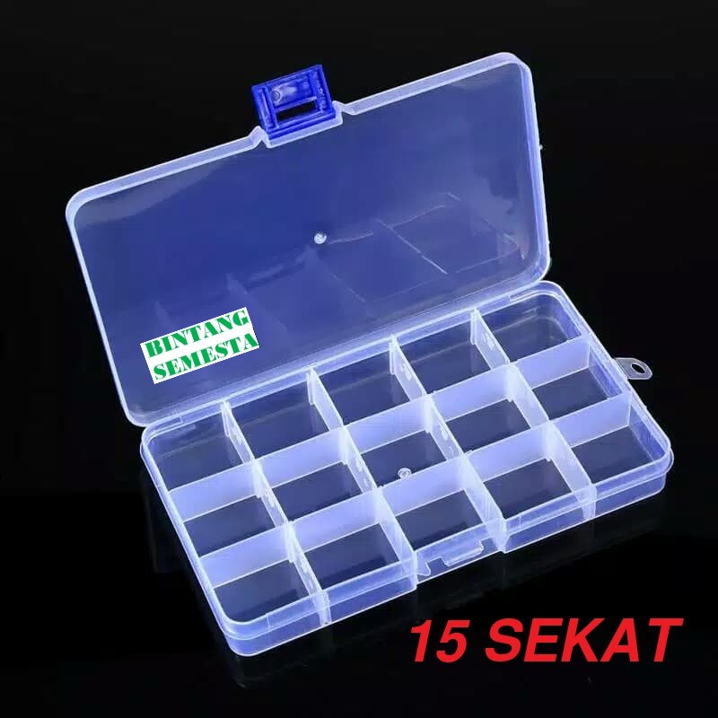 Jual BOX ORGANIZER KOTAK PENYIMPANAN SERBAGUNA 15 SEKAT Storage ...