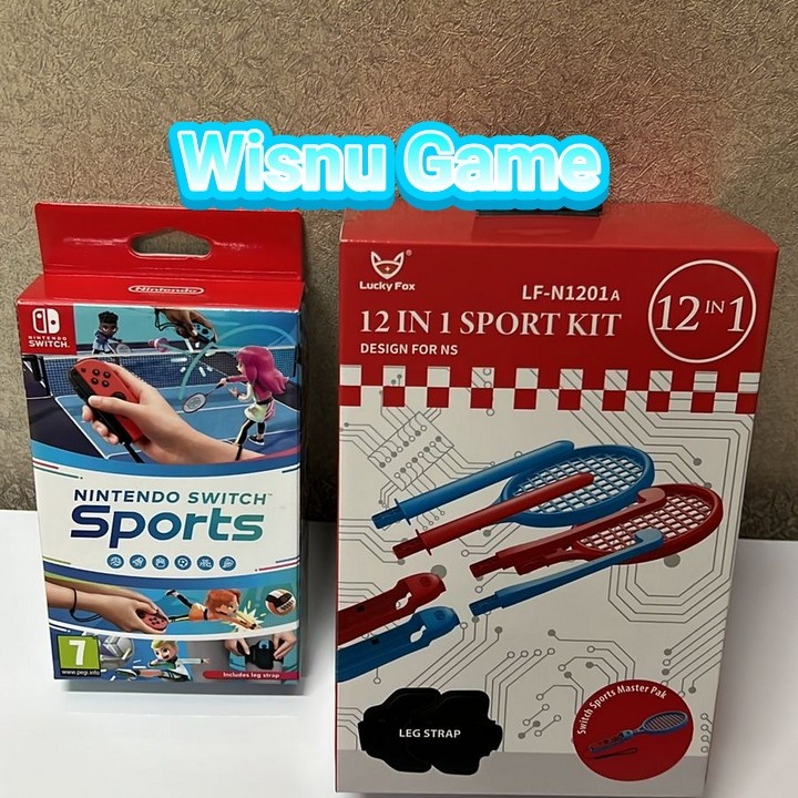 Jual Nintendo Switch Sports + 12 in 1 Sport Kit Lucky Fox | Shopee ...