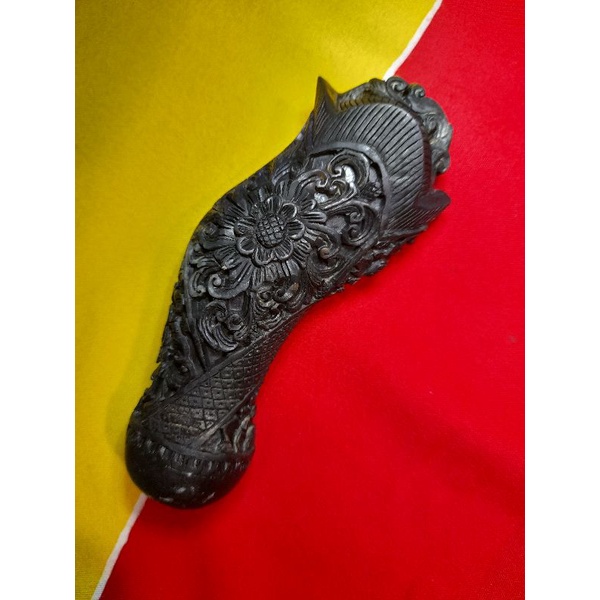 Jual hulu keris mahkota tanduk hitam | deder keris | gagang keris ...