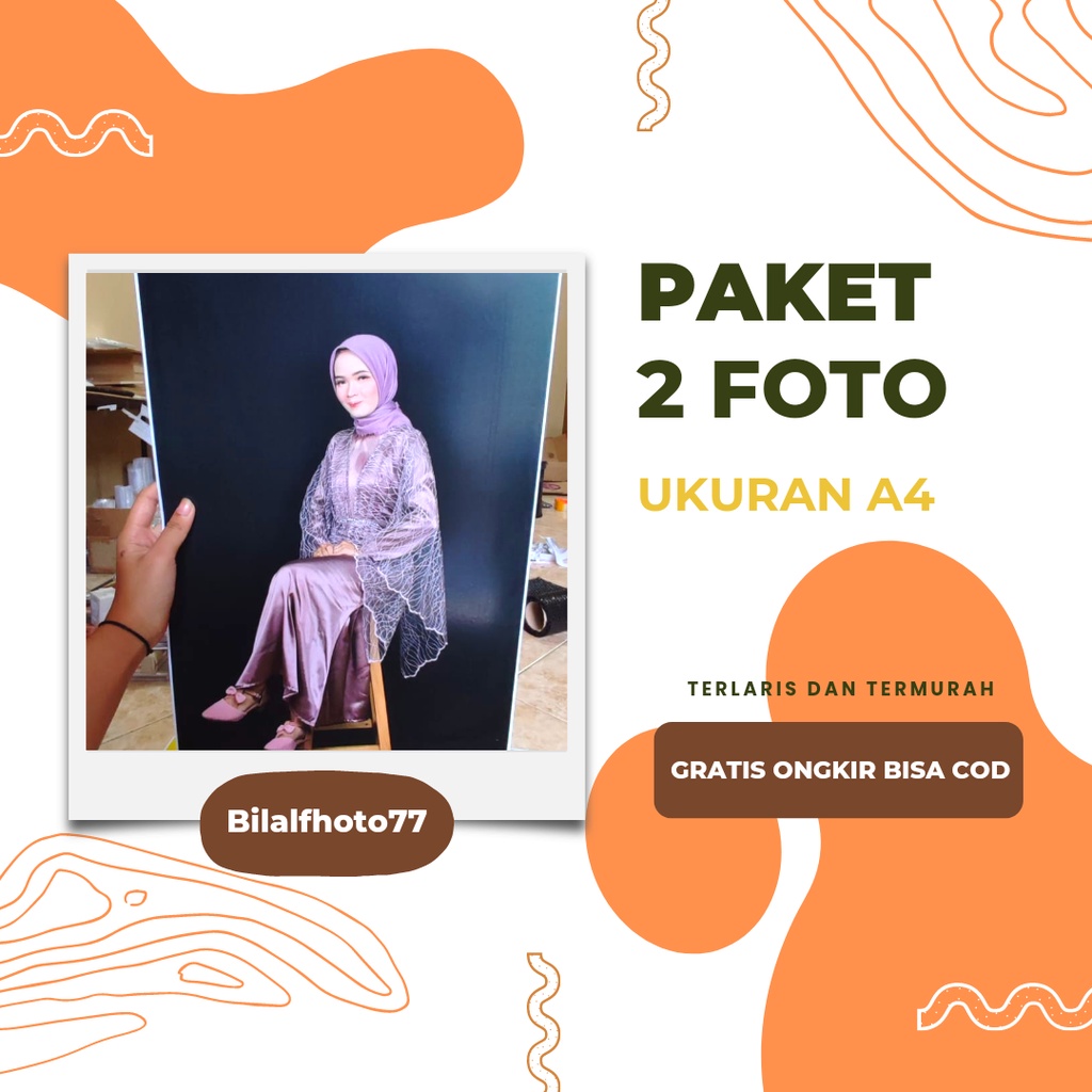 Jual CETAK FOTO UKURAN A4 2 FOTO TERLARIS DAN TERMURAH PROSES 1 HARI BISA COD | Shopee Indonesia
