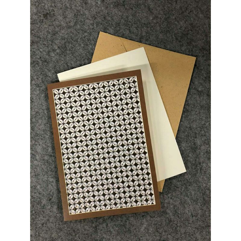 Jual Blank Card Batik / Kartu Ucapan Motif Batik - B2207 | Shopee Indonesia