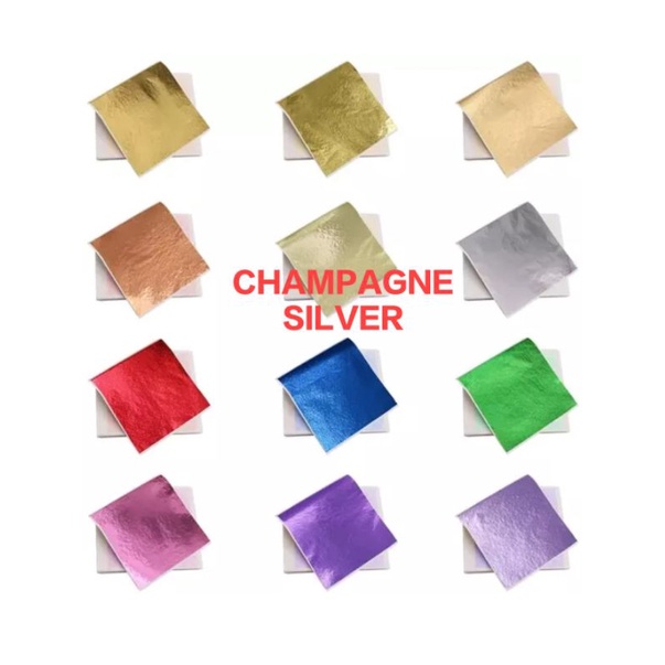 Jual [COD] 10 LEMBAR Kertas Foil Emas Gold Leaf Foil Sheet Kertas Prada ...