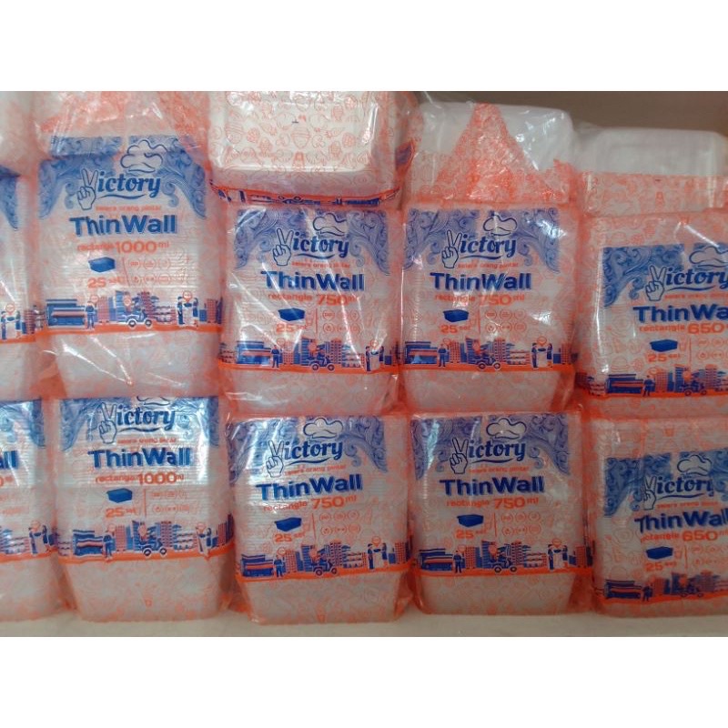 Jual Thinwall Victory 500ml 650ml 750ml 1000ml Shopee Indonesia