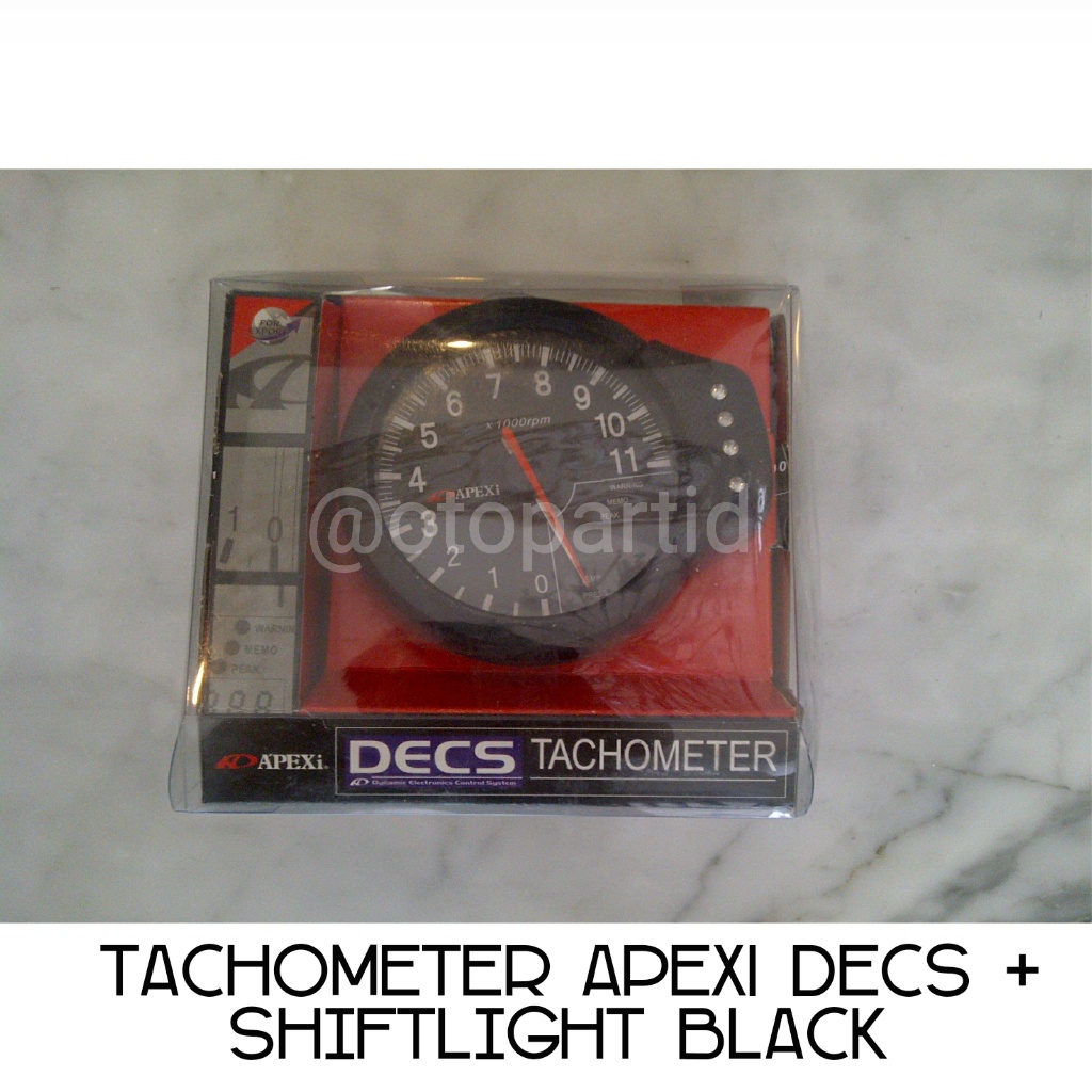 Jual Tachometer APEXI DECS + Shiftlight ( black - white ) | Shopee ...