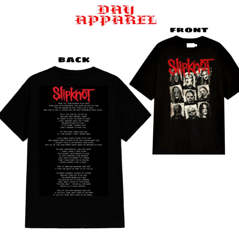 Jual KAOS BAJU SLIPKNOT | T-SHIRT BAND MUSIK METAL | KAOS HITAM PRIA ...