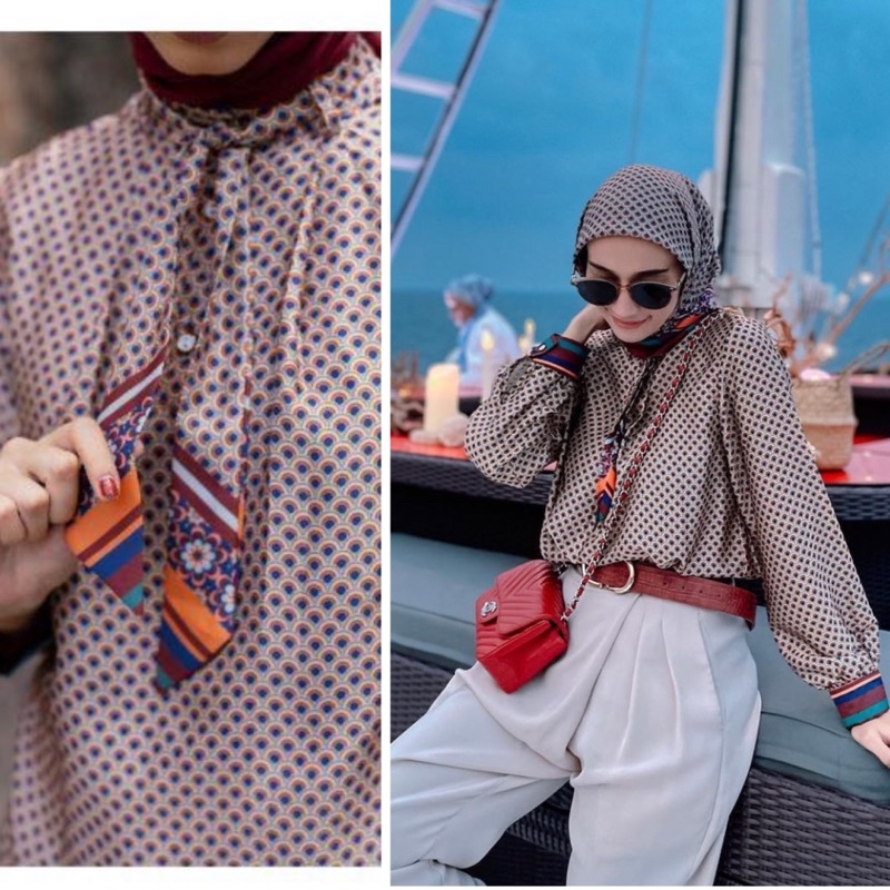 Jual ALEZA LABEL || NESSA TOP MIX | Shopee Indonesia