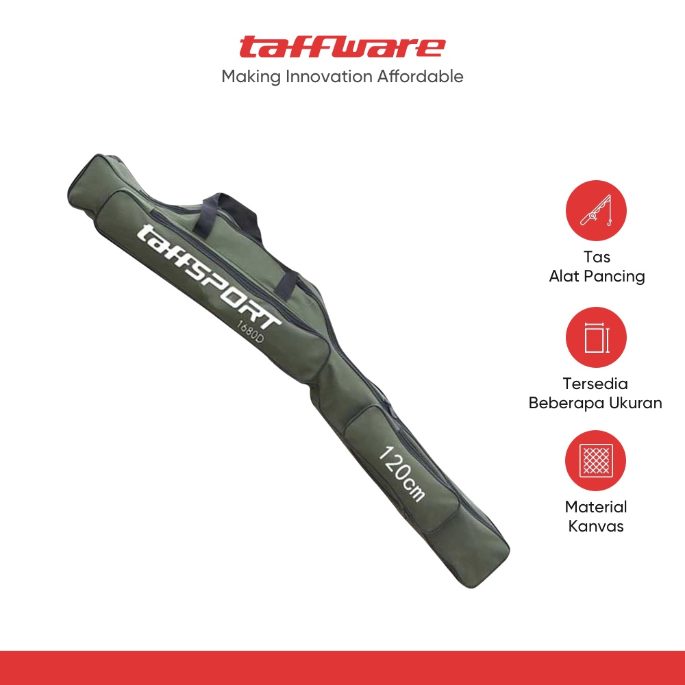 Jual TaffSPORT Tas Pancing Joran Portable Fishing Bag - 1680D | Shopee ...