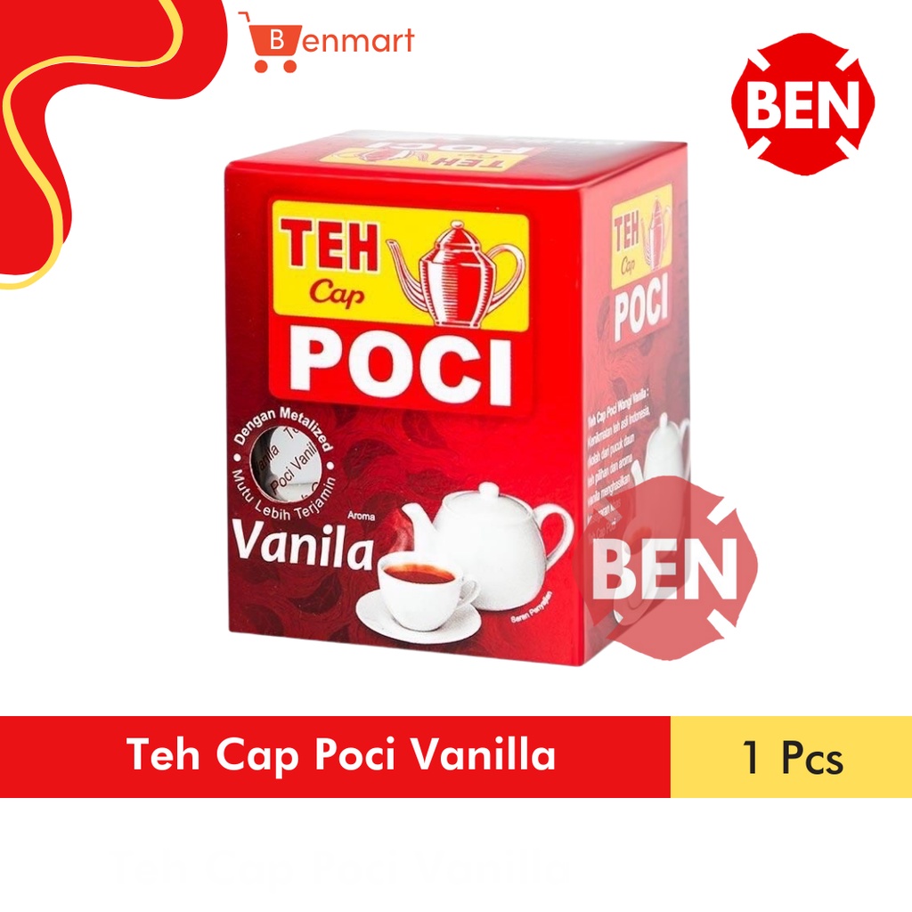 Jual Teh Cap Poci Bubuk Vanila 1 Kotak Vanilla Hitam Seduh Pak Murah ...