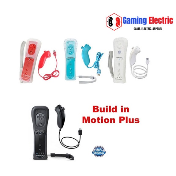 Jual Nintendo Wii Wiimote dan Nunchuck - MOTION PLUS | Shopee Indonesia