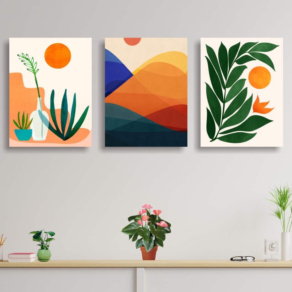 Jual Hiasan Dinding Dekorasi Dinding Aesthetic Abstrak Ruang Tamu Kamar ...